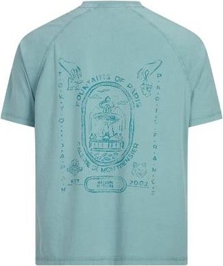 Maison Kitsun&eacute; T-shirt droit imprim&eacute; Fox en coton