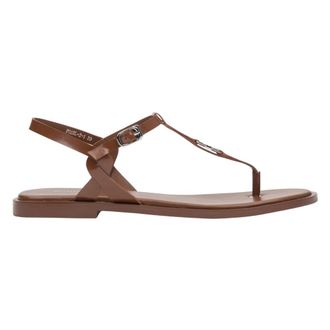 Estro & Luminara Femme, Chaussures, Brun, Taille: 38 EU Sandales Tongs en Cuir