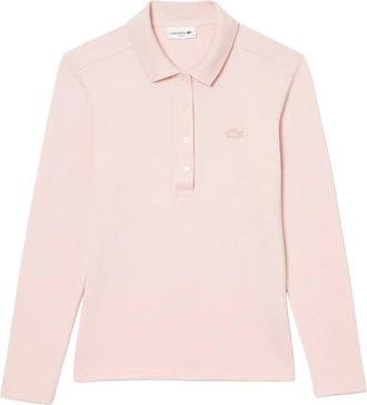 Lacoste Femme, Tops, Rose, Taille: 46 FR Polo à manches longues L.12.D