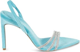 Bettina Vermillon sandales Roxy à ornements en cristal - Bleu