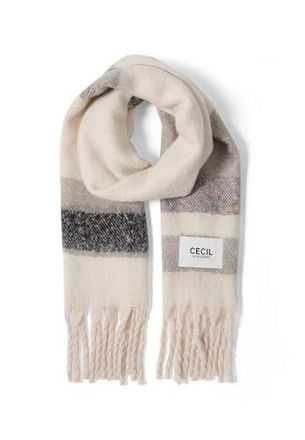 Cecil 5706473 &Eacute;charpe ray&eacute;e, Cloudy Silver chin&eacute;, Taille Unique Femmes
