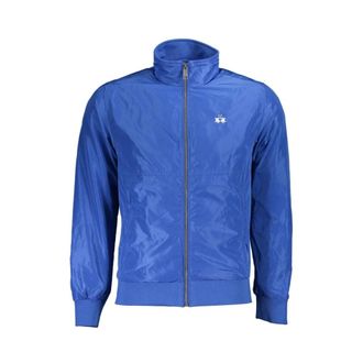 La Martina Blau bestickte Windbreaker Jacke - - Jackets - Herren - Blau - 2XL