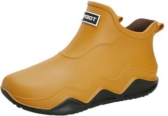 Generic Bottes en caoutchouc pour homme et femme - Courtes - Antid&eacute;rapantes - Bottes de pluie unisexes - Chaussures de jardin imperm&eacute;ables l&eacute;g&egrave;res - Pour la m