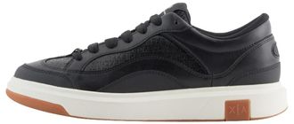 A|X Armani Exchange Mens Venice, Debossed Logo,Sneaker,Black,42.5