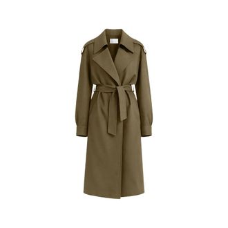Frankie Shop Esben Double-breasted Belted Trench Coat