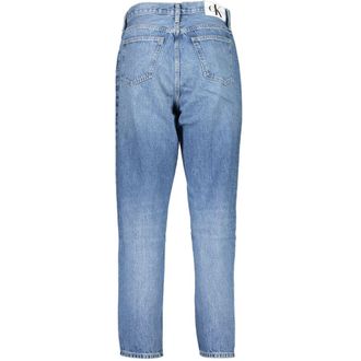 Calvin Klein Cotton-Blend Denim Jeans - Blue