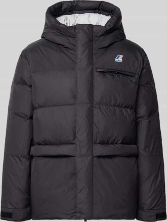 K-Way Steppjacke mit Logo und Kapuze