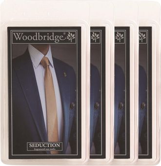 Woodbridge Candle Duftwachs Set Seduction (4X) | Parfüm Duft | Bis zu 8h Duftdauer je Melt | Für Duftlampen & Wachswärmer | Hochwertiges Paraffinwachs | Raumduft für Zu