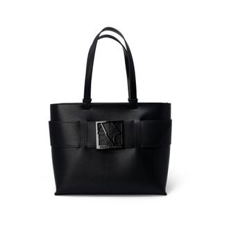 A|X Armani Exchange Schwarze Damenhandtasche aus Polyethylen - - Bags - Damen - Schwarzk - ONE SIZE