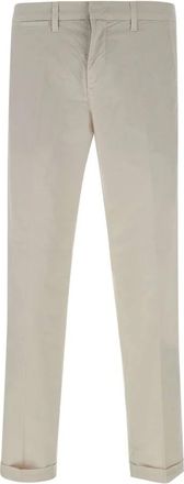 Fay Homme, Pantalons, Beige, Taille: W36 Pantalon Capri en Gabardine Stretch