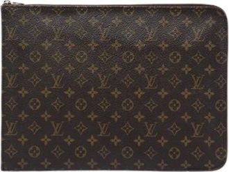Louis Vuitton Pre-owned Poche Documents Portfolio - Femme - Pre-owned - Brun - Taille: ONE Size