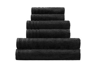 Kleine Wolke 3003926262, Handtuch 50x100 Schwarz 100% Baumwolle