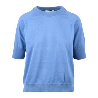 Alpha Studio Femme, Pulls, Bleu, Taille: 42 FR Maglioncino Girocollo