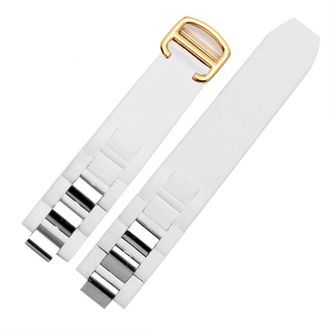 Generic Silikon-Uhrenarmb&auml;nder F&uuml;r Konvexe Uhrenarmb&auml;nder des 21. Jahrhunderts sind 20 * 10 mm wasserdichte Uhrenkettenzubeh&ouml;r geeignete Armb&auml;nder