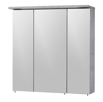 Schildmeyer Spiegelschrank 128522, steingrau, 70,5 x 16 x 72,5 cm