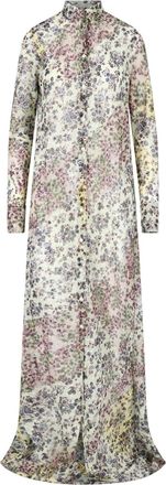 Dries Van Noten Long Jacquard Shirt Dress