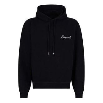 Dsquared2 Homme, Sweatshirts et sweats &agrave; capuche, Noir, Taille: XL D2 Signature Sweat &agrave; capuche