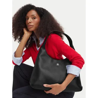 Tommy Hilfiger Handtasche Tommy Hilfiger Th Everyday AW0AW19187 Schwarz