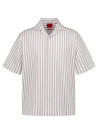 HUGO BOSS Herren Hemden braun gestreift