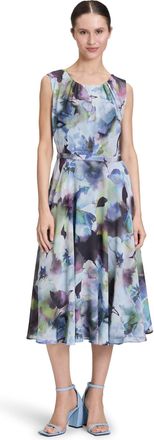 Vera Mont Damen 0370/4802 Kleid, Dark Blue/Purple, 44