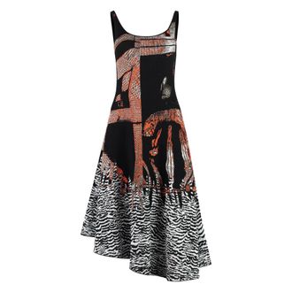 Bottega Veneta Viskosekleid mit Jacquardmuster und offenem R&uuml;cken - - Dresses - Damen - Mehrfarbig - S