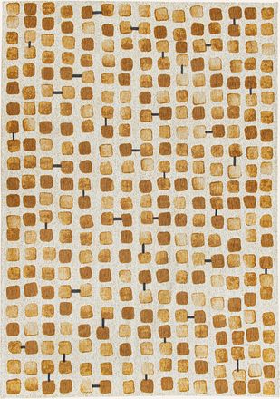 Louis De Poortere Louis De Poortere Teppich Craft Cobblestone gelb