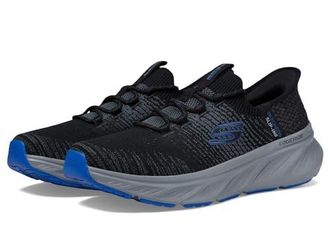Skechers Edgeride Raygo Baskets &agrave; enfiler mains libres pour homme, noir/bleu, 12 X-Wide