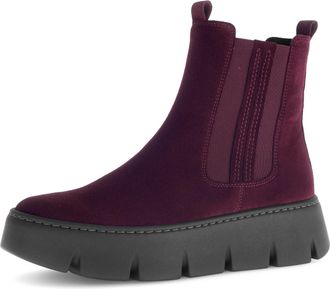 Gabor Damen Chelsea Boots, Frauen Stiefeletten,Sport-Dynamic,glatt-Leder,antikrosa,silbrt,Casual,Fashion,metallic,Effekt,Mulberry,40 EU / 6.5 UK