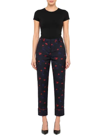 Pinko Womens Trousers Polyester Apparel - Trousers-Leggings Black