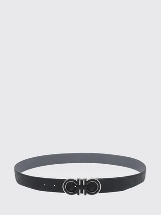 Ferragamo Ceinture Gancini r&eacute;versible en cuir de veau avec boucle