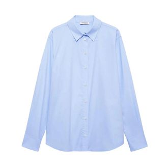 Anine Bing Klassisches Popeline-Hemd - - Blouses & Shirts - Damen - Blau - S