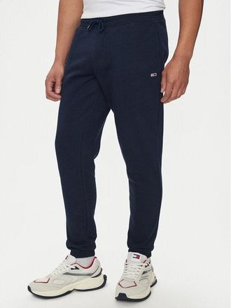 Tommy Jeans Jogginghose Flag DM0DM20473 Dunkelblau Slim Fit