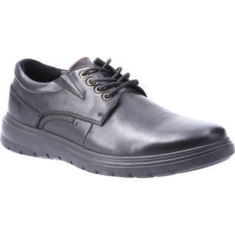 Hush Puppies Herren Triton Leder Freizeitschuhe (Schwarz)