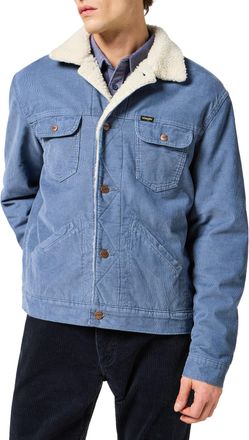 Wrangler Mens 124MJ Sherpa Jacket, Grisaille, XL