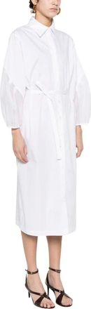 PESERICO Femme, Robes, Blanc, Taille: 40 FR Robe chemise ceintur&eacute;e