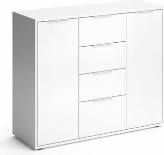 Vicco Kommode Leon, Wei&szlig;, 100 x 84 cm Vicco