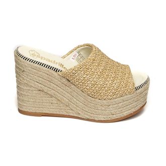 Espadrilles Beige Sandalen f&uuml;r Sommeroutfits - - Shoes - Damen - Beige - 40 EU