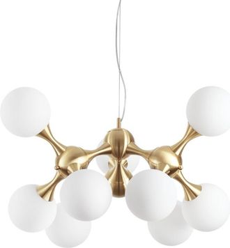 Ideal Lux Nodi - Indoor Mutli Arm Deckenpendelleuchte 9 Lichter Messing Satin, E14 - Ideal Lux