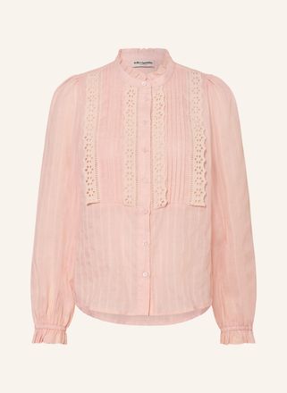 Lollys Laundry Lollys Laundry Bluse Arielll Mit R&uuml;schen Und Lochspitze rosa