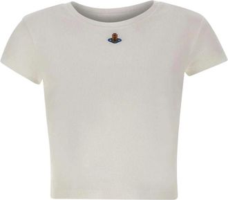 Vivienne Westwood Femme, Tops, Blanc, Taille: 38 FR T-shirt Baby Peru