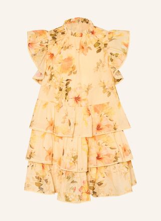 Zimmermann Kleid Mahon Mit Spitze Und R&uuml;schen orange