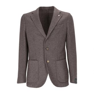 Lubiam Blazers - - Jackets - Herren - Braun - L