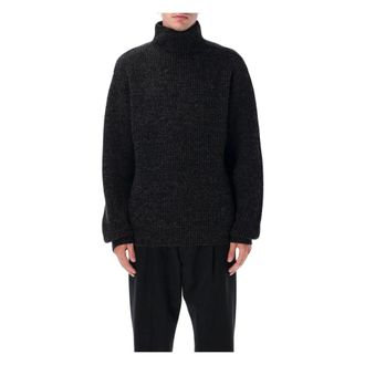 Christophe Lemaire Stylischer Highneck Pullover - - Knitwear - Herren - Schwarzk - XL
