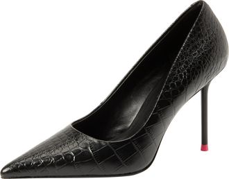 Pinko Damen Chopin Dekollete Leder St.Cocc Pumps, zd0 Black Black, 40 EU