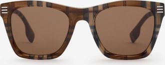 Burberry Sonnenbrille mit eckiger Fassung in Check