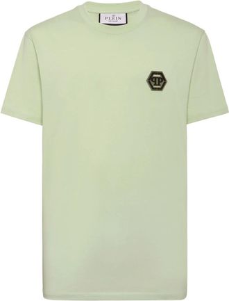 Philipp Plein Homme, Tops, Vert, Taille: S T-Shirt Col Rond Iconic Plein