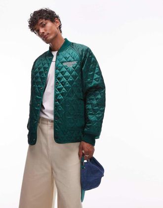 Carhartt Work in Progress Alumni - Veste matelassée avec logo brodé - Vert