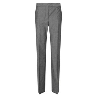 Stella McCartney Pantalon Droit en Serg&eacute; - Femme - Pantalons - Gris - Taille: 36 FR