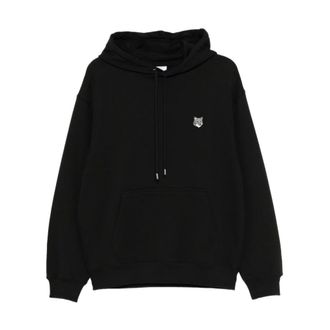 Maison Kitsun&eacute; Homme, Sweatshirts et sweats &agrave; capuche, Noir, Taille: L Fox Head Comfort Sweat &agrave; capuche