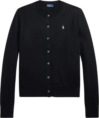 Polo Ralph Lauren Femme, Pulls, Noir, Taille: 40 FR Cardigan en m&eacute;lange de coton
